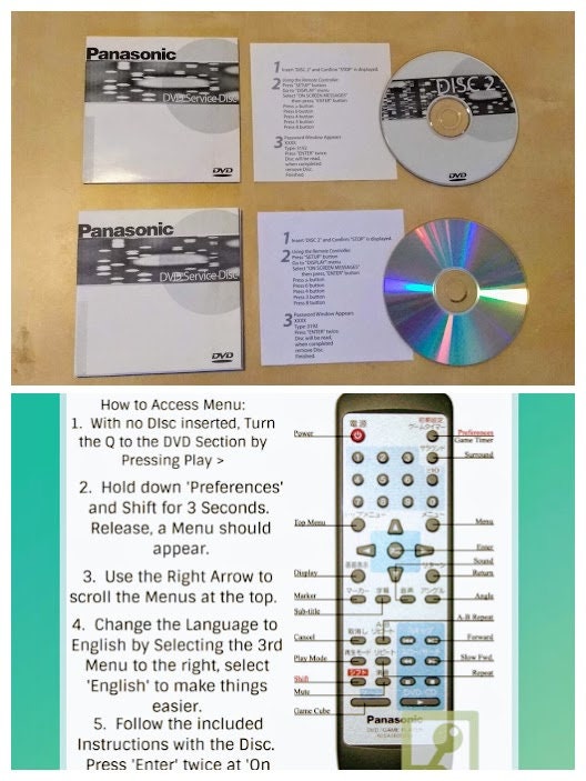 Panasonic Q Service Disc, DVD Unlock - Etsy
