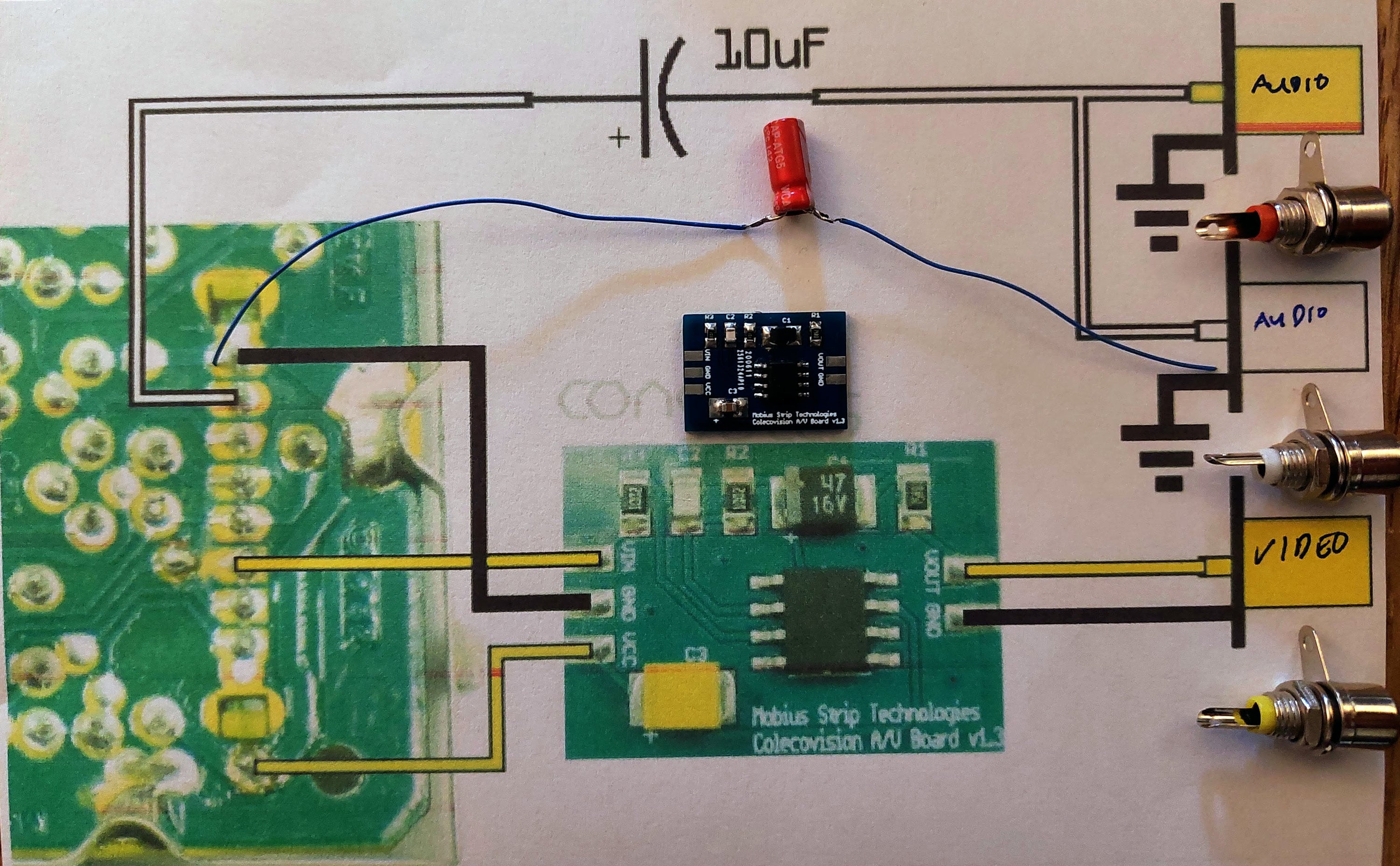 Colecovision AV Mod PCB - Etsy