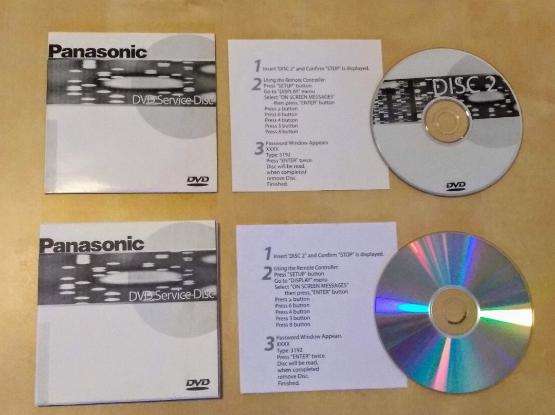 Panasonic Q Service Disc, DVD Unlock - Etsy