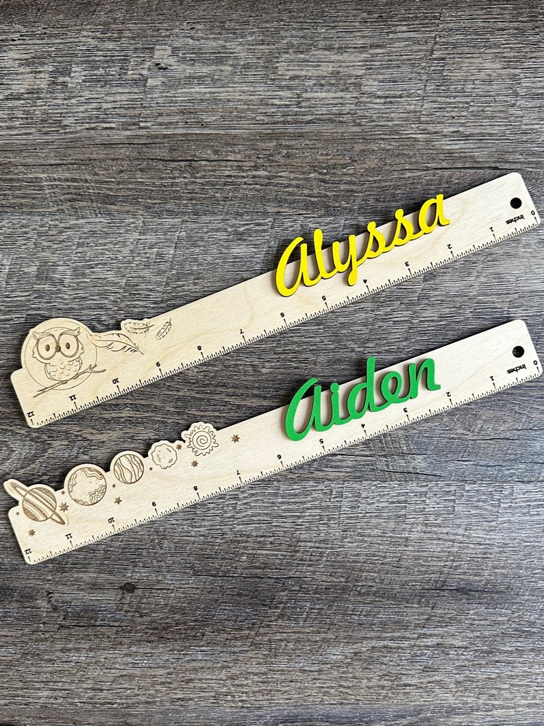 Personized Ruler for Kids, School Supplies, Ruler for Adult, Gift for ...