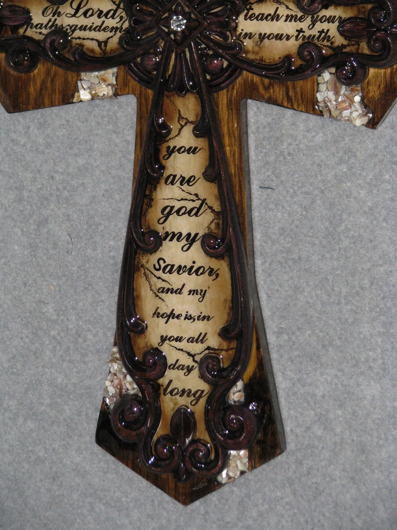 DECORATIVE CROSS INSPIRATIONSAL Words Cross Handmade Cross - Etsy