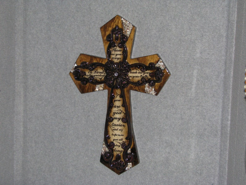 DECORATIVE CROSS INSPIRATIONSAL Words Cross Handmade Cross - Etsy