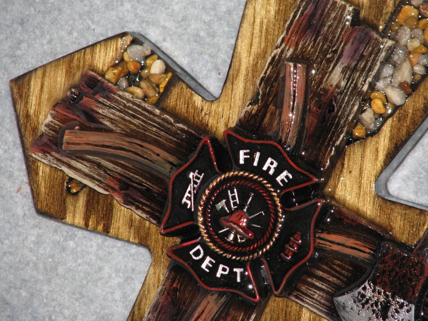 FIREMAN CROSS 14 1/2 X 23 HANDMADE cross Wooden - Etsy Canada
