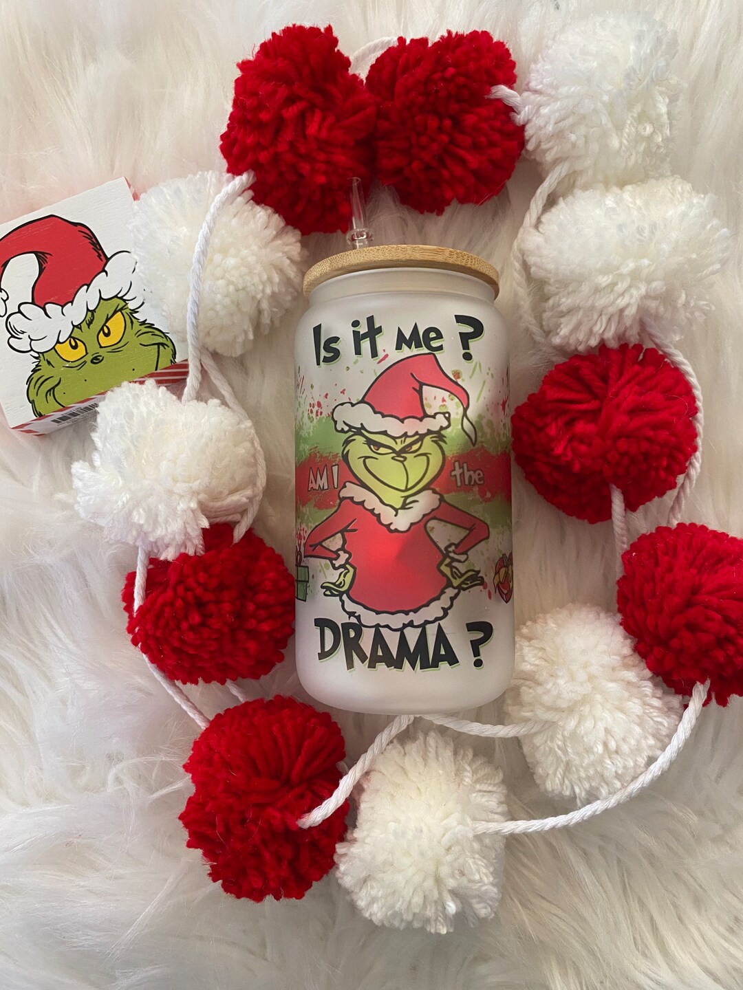 Is It Me Am I the Drama Libby Cup, Christmas Libby Cup, Holiday Cup ...