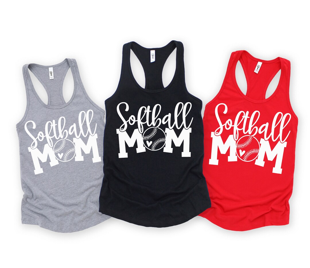 Softball Mom Shirt, Softball Mom Tank, Softball Mama, Softball Shirts ...