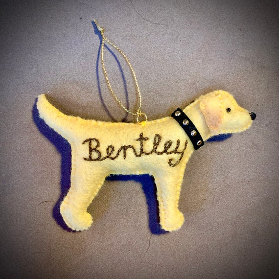 Personalized Labrador Retriever Ornament-black Lab-yellow | Etsy