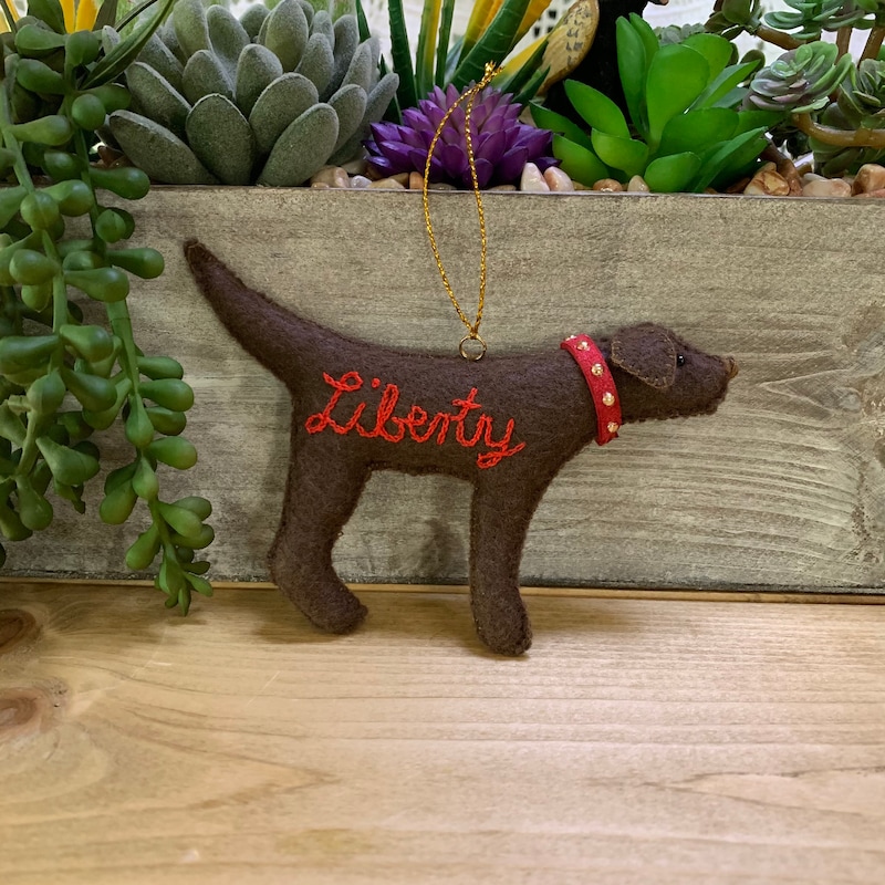 Yellow Lab Felt Dog - Etsy