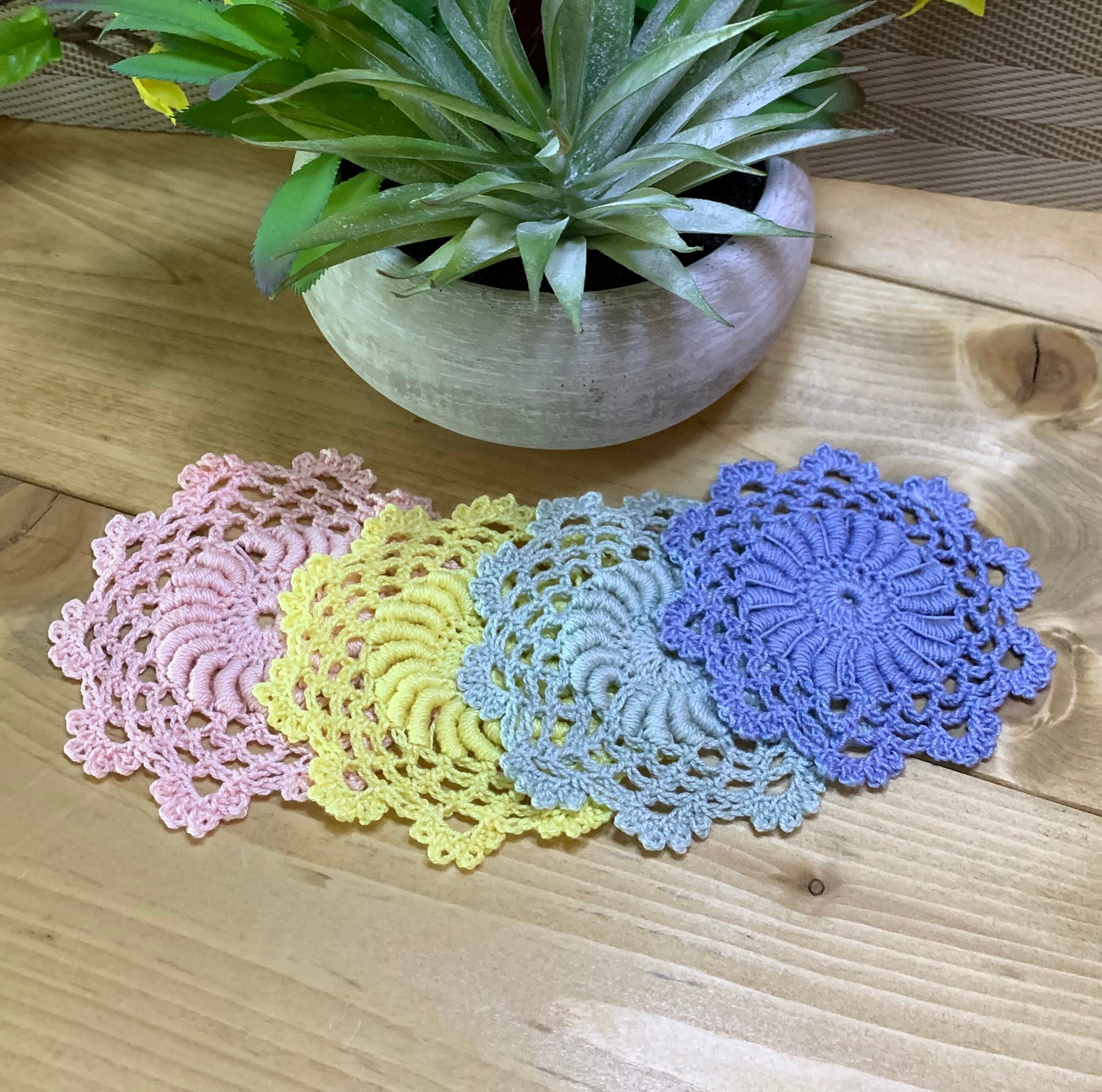 Mini Doily Set of 6-pastel Colors - Etsy