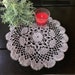 13” Grey Round Doily - Etsy