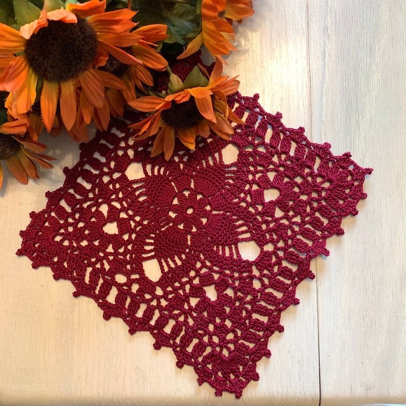Square Crochet Doily - Etsy