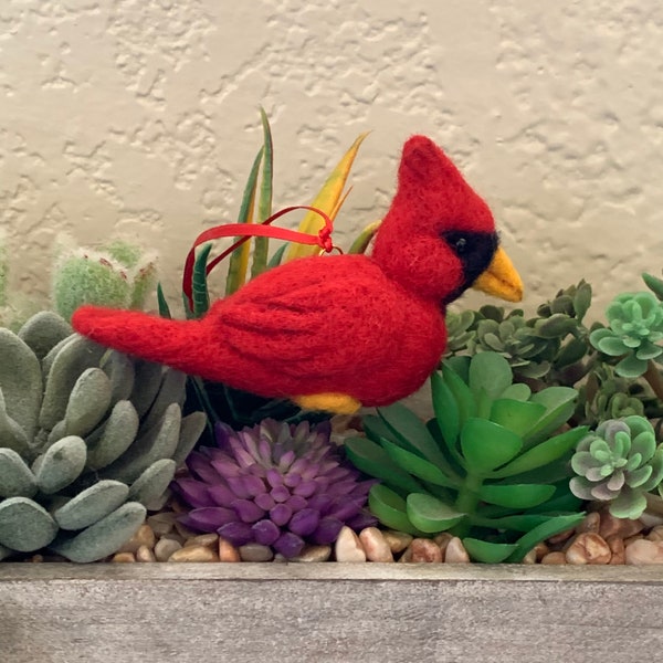 Needle Felt Cardinal - Etsy