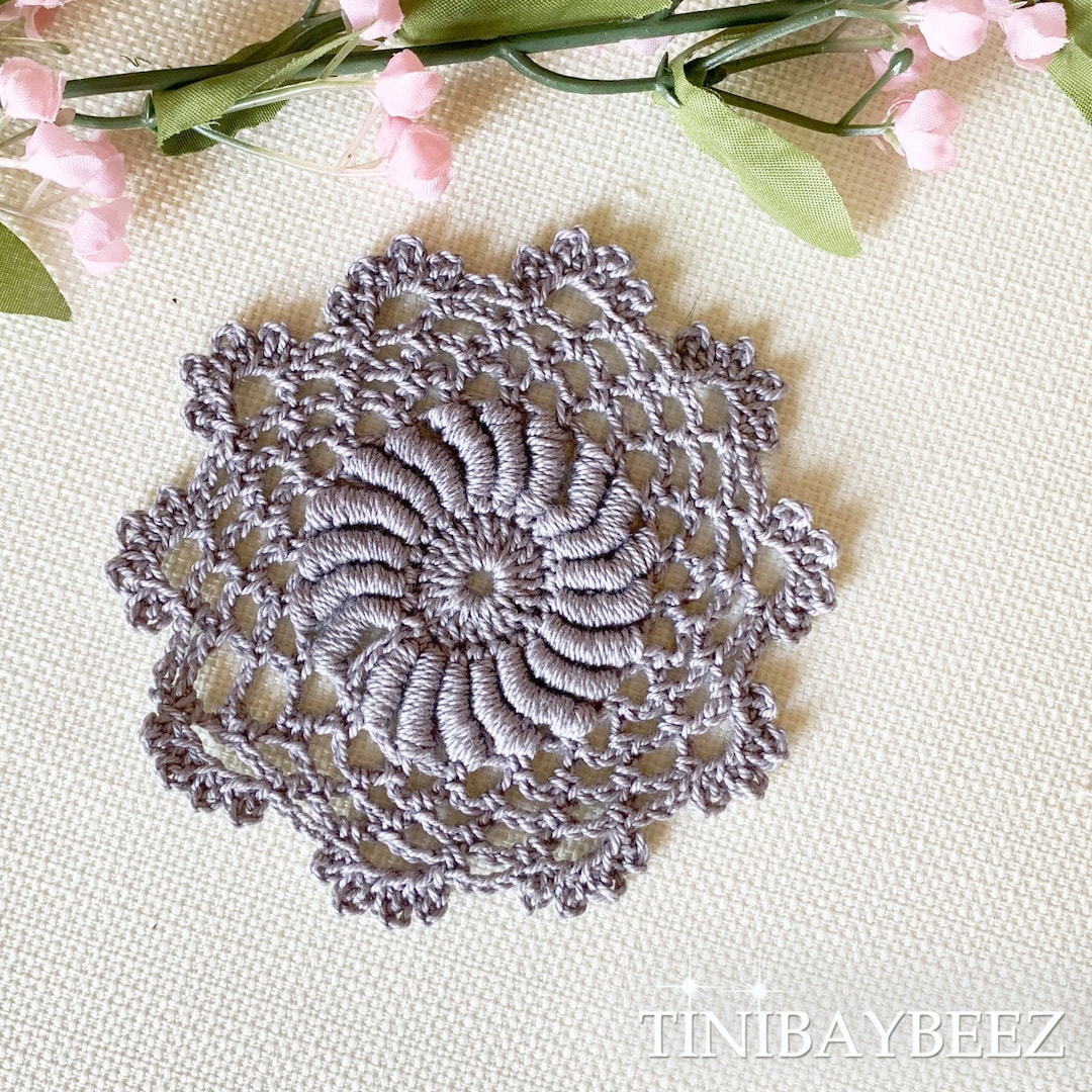 Set of 6 Grey Mini Doilies-more Colors Available! - Etsy