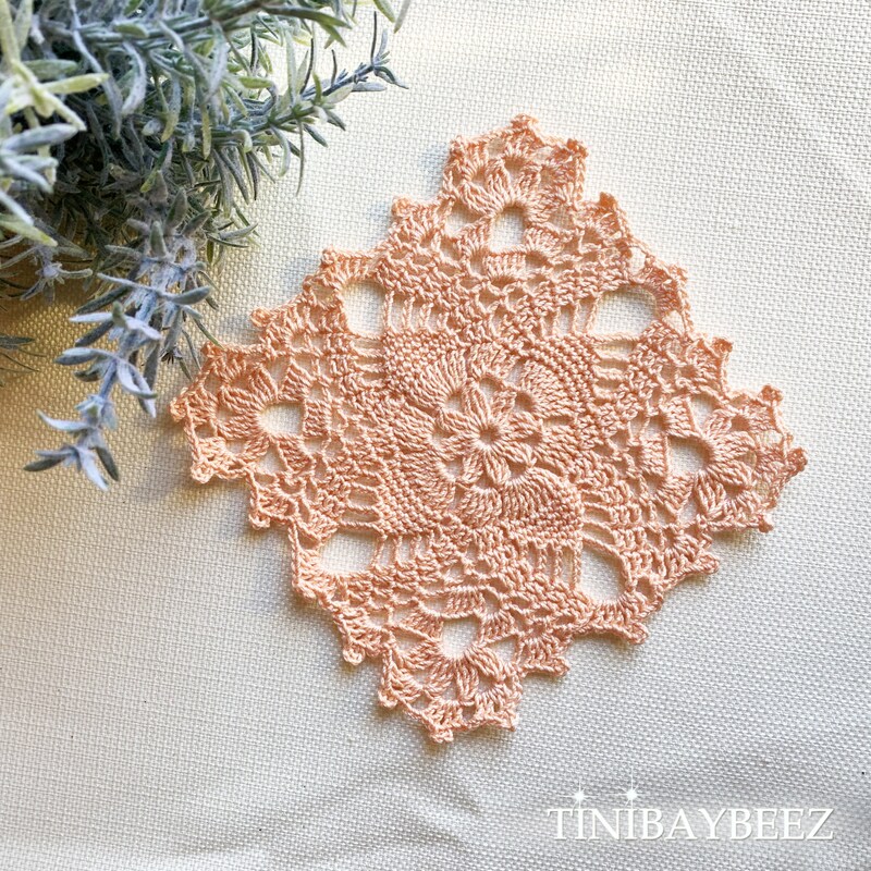 Square Crochet Doily - Etsy