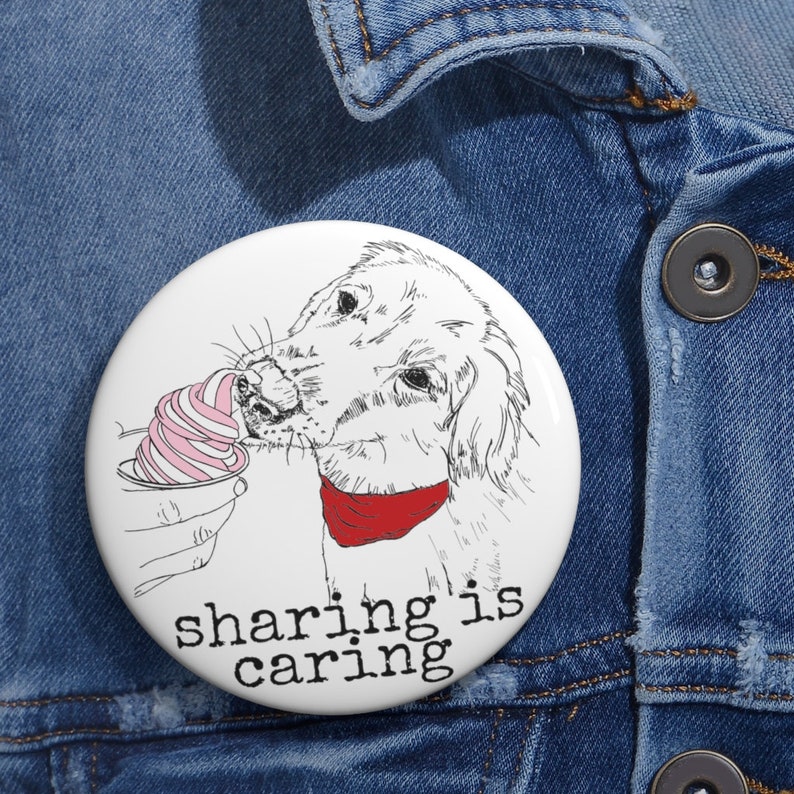 Sharing is Caring Pin - Etsy