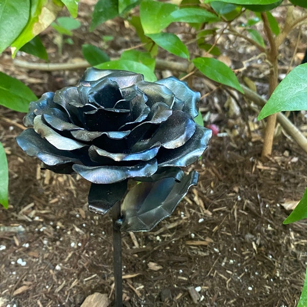 Metal Rose - Etsy