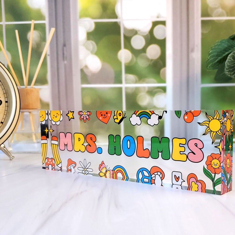 Teacher Name Plate - Etsy