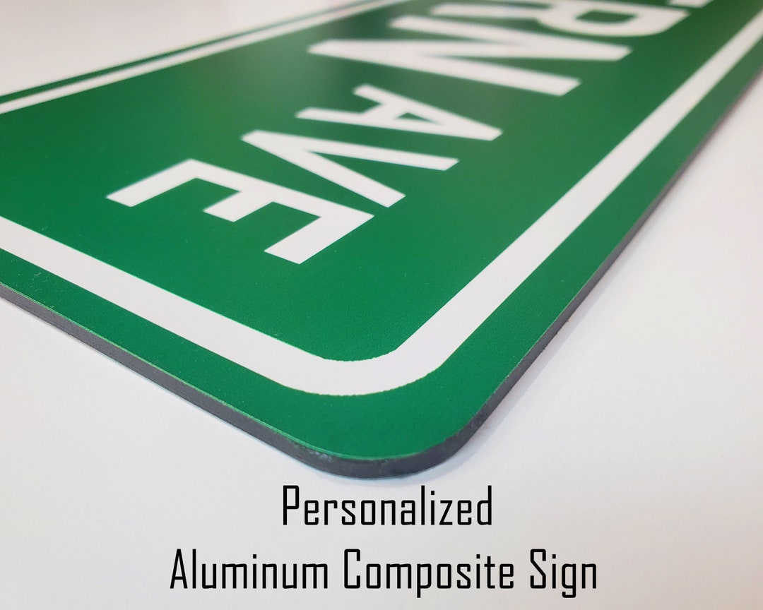 Street Sign | Custom Street Sign | Vintage Design | Personalized Metal ...