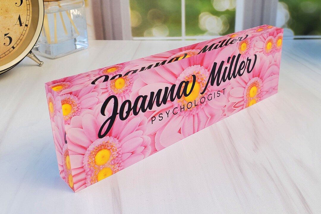 Desk Name Plate, Personalized Desk Name Plate Plaque, Custom Office ...