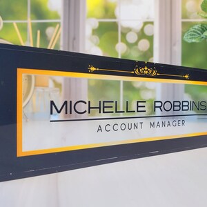 Personalized Name Plate for Desk, Office Decor Executive Nameplate ...