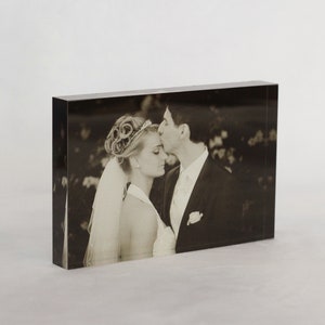 Acrylic Glass Photo Frame Block, Custom Acrylic Block for Photo ...