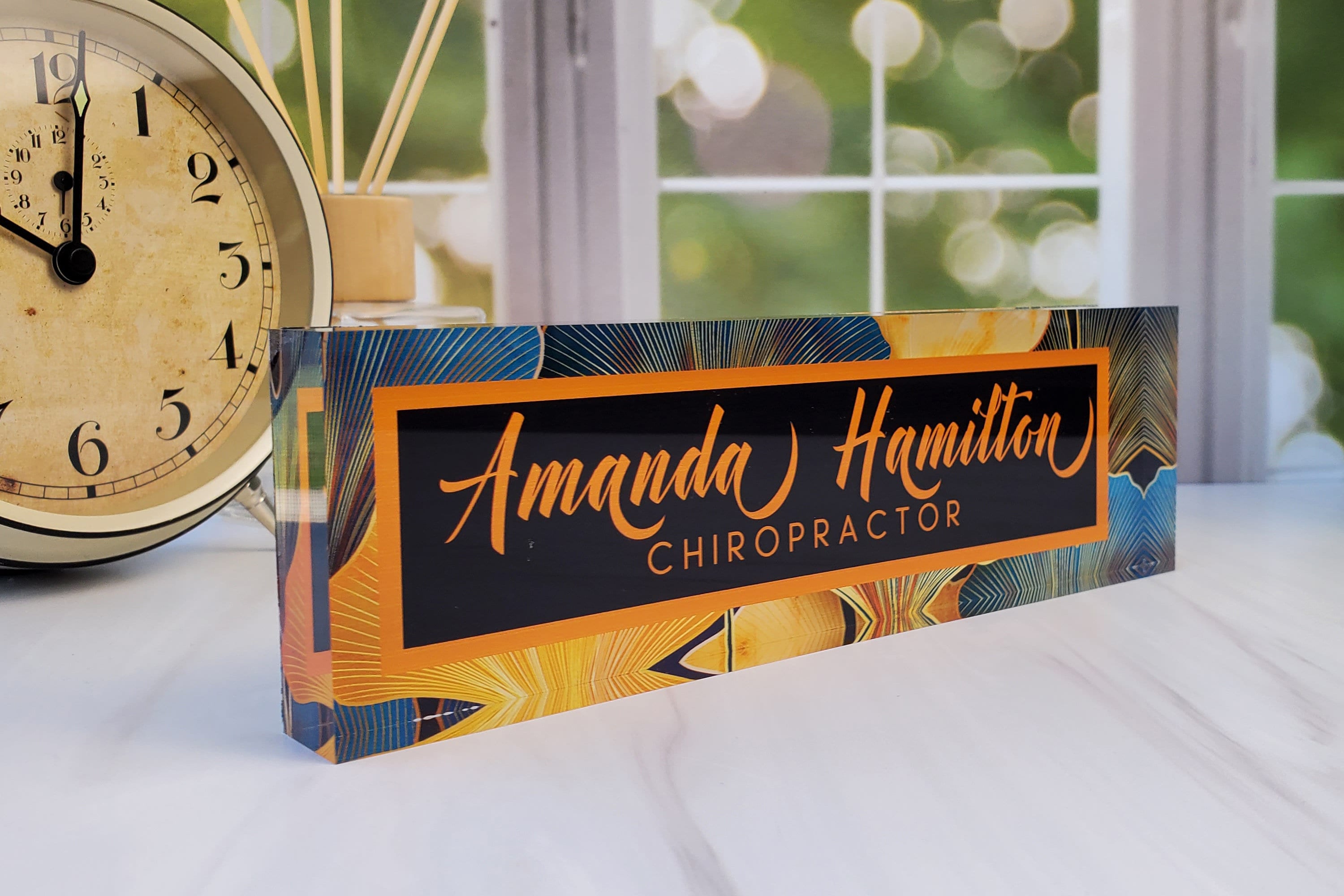 Elegant Executive Office Desk Name Plate, Personalized Name Plates for ...