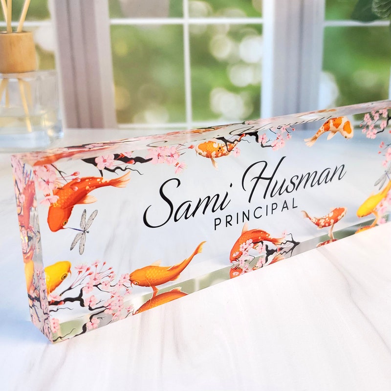 Desk Name Plates Fish - Etsy