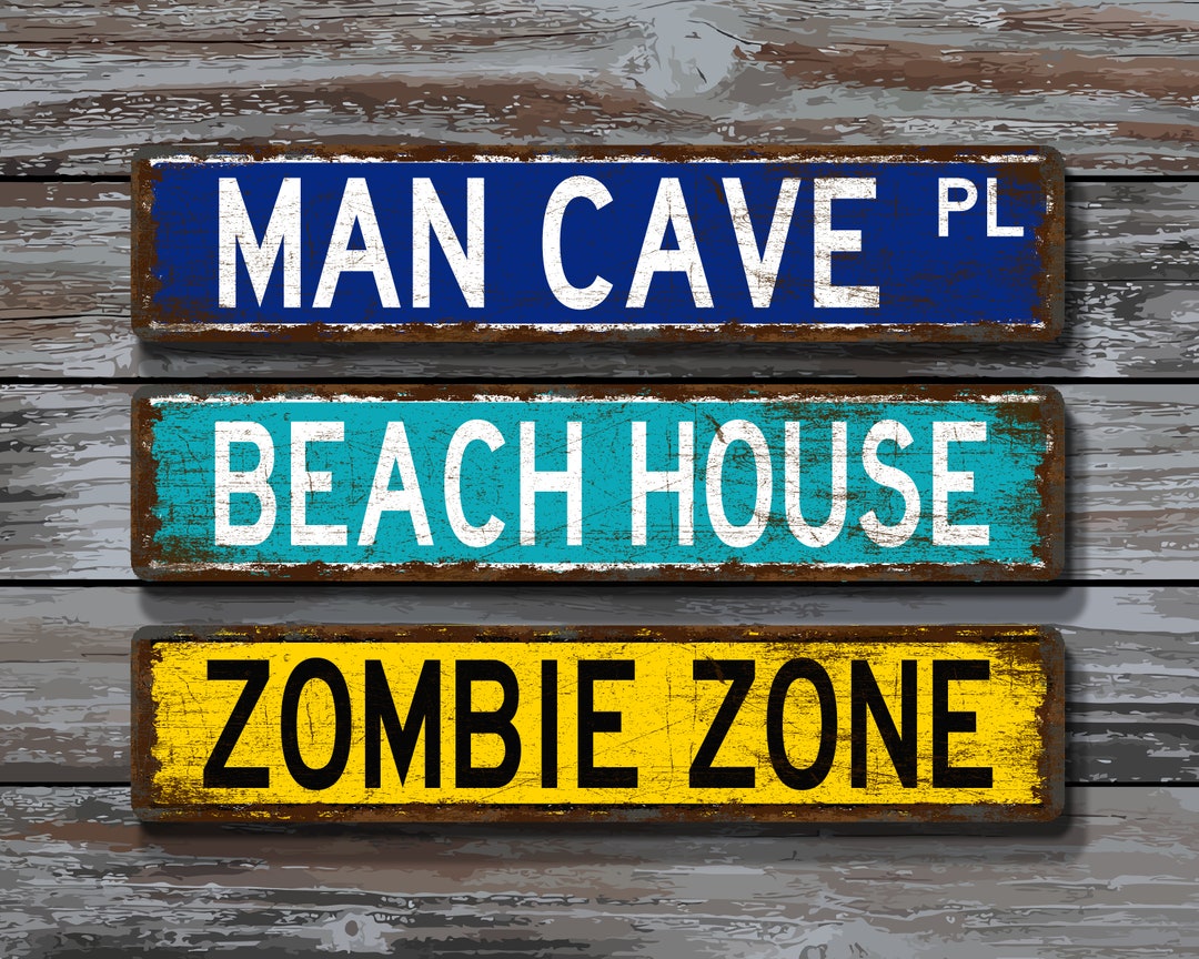 Personalized Street Sign, Rustic Street Sign, Custom Street Sign, Metal ...