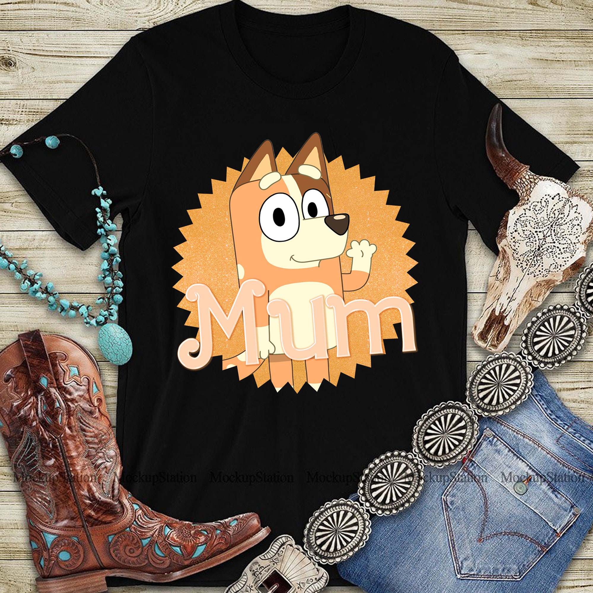 Bluey Barbie Poster Png, Bluey Mum Png, Bluey Family PNG, Bluey Family ...