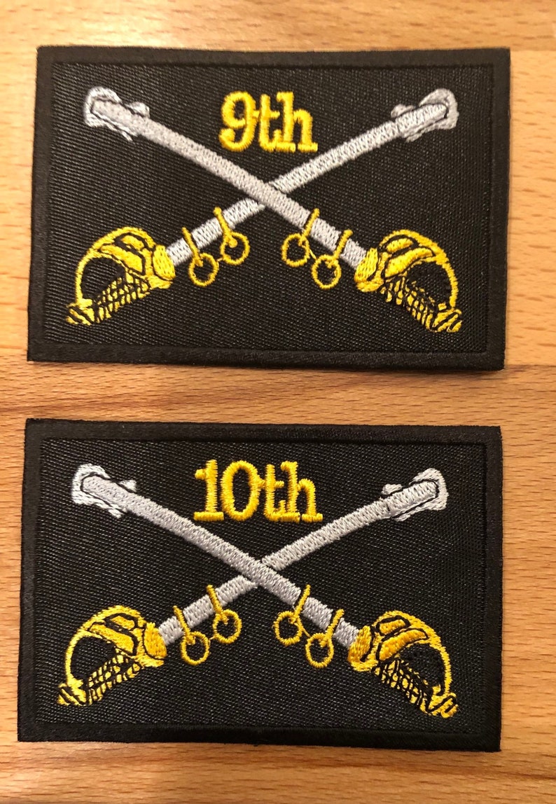 Buffalo Soldiers 9th & 10th Cavalry Patches - Set of 2 BSMC 3" X 2" - Etsy