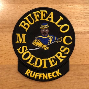 BSMC Buffalo Soldier Custom Patch, Plain or With Your Club Name - Etsy