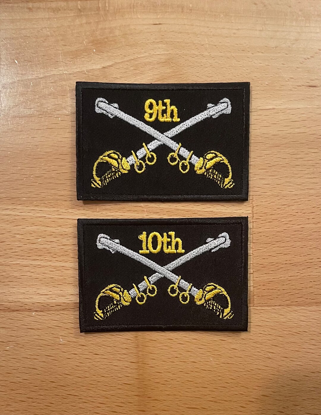 Buffalo Soldiers 9th & 10th Cavalry Patches - Set of 2 BSMC 3" X 2" - Etsy