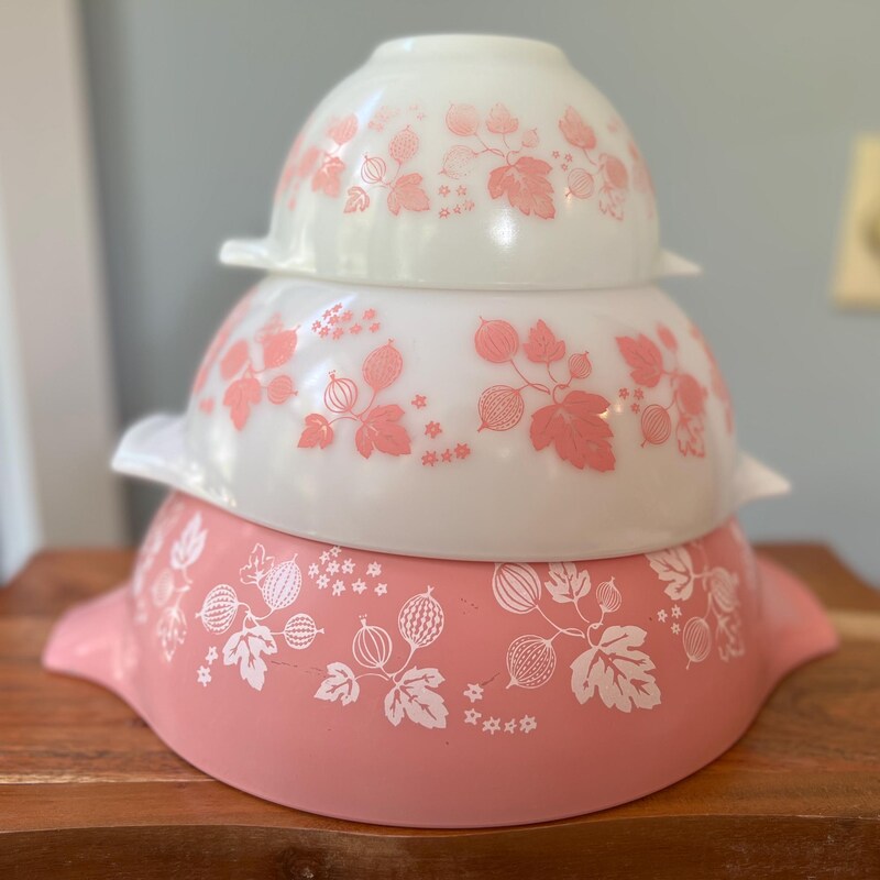 Pink Pyrex Bowls - Etsy