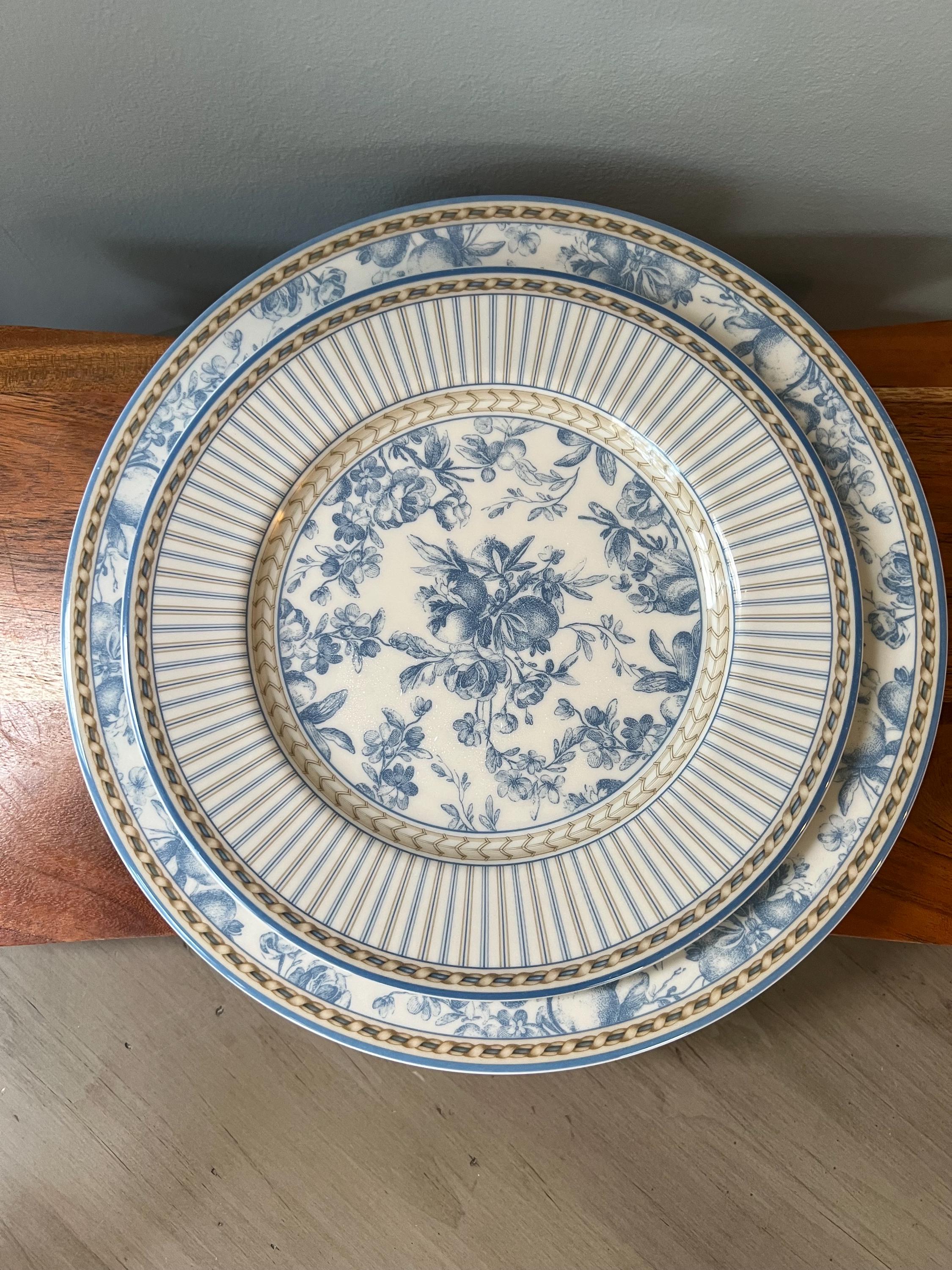 Royal Doulton Provence Bleu Dinnerware Set: Blue & White Plates - Etsy
