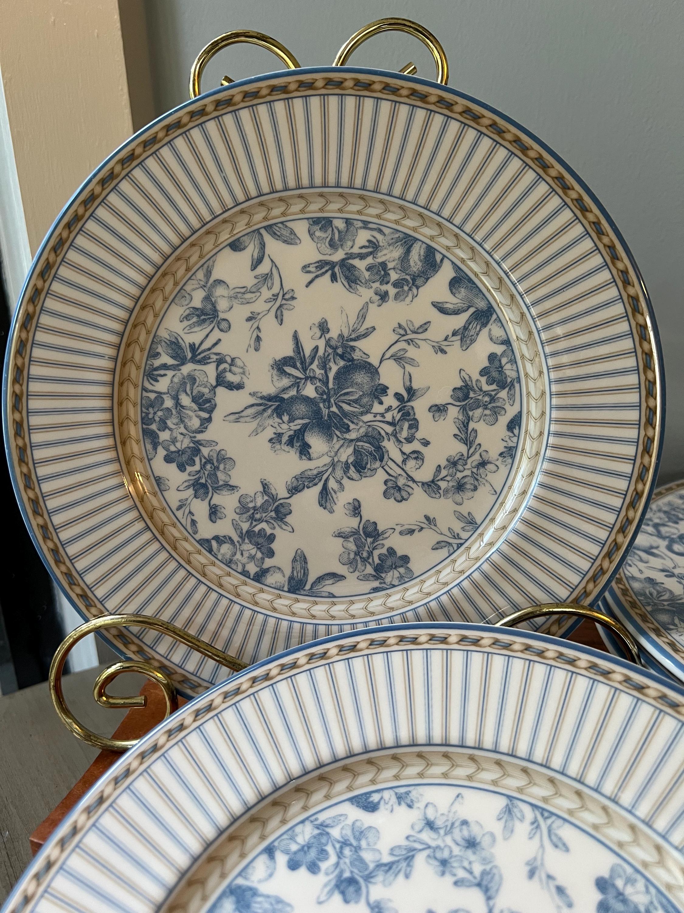 Royal Doulton Provence Bleu Dinnerware Set: Blue & White Plates - Etsy