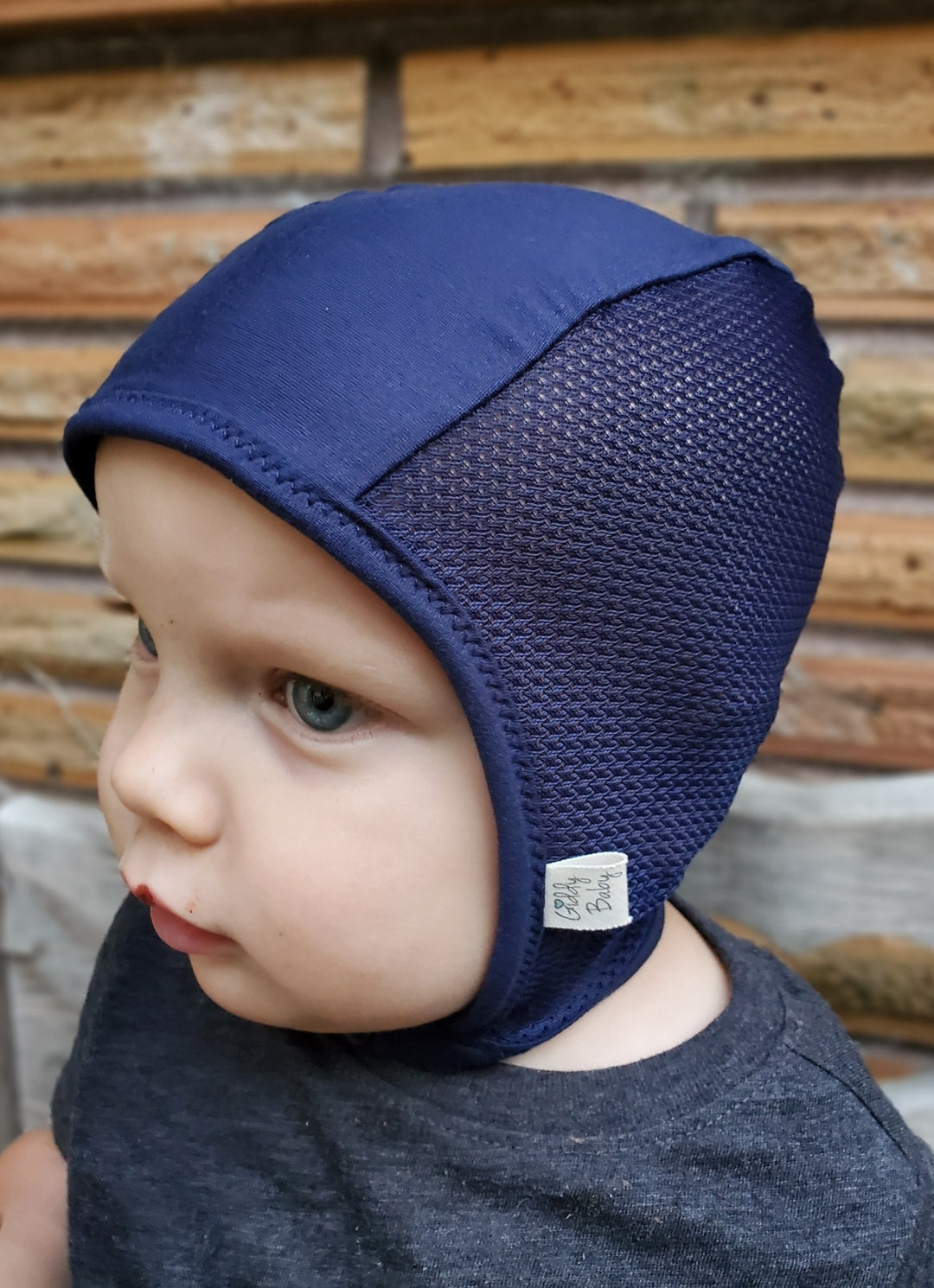 Navy Blue Baby Pilot Hat Giddy Baby Hat Hat With Ties or - Etsy