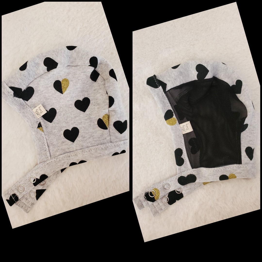 Baby Pilot Cap-swedish Bonnet-hat With Snaps or Ties-hearing Aid Hat ...