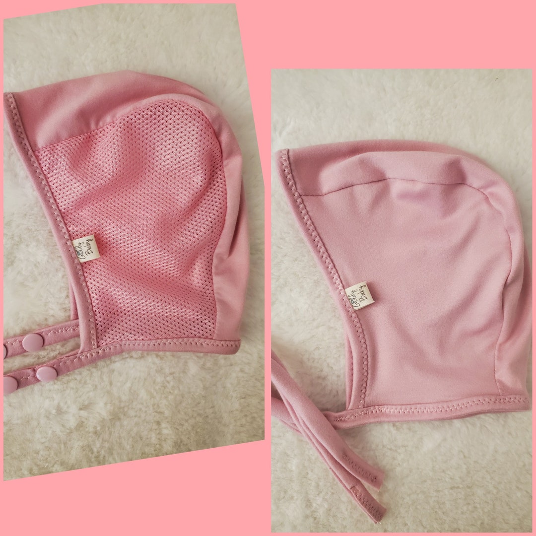 Pink Baby Pilot Hat-giddy Baby Hat-hat With Ties or Snaps-hearing Aid ...