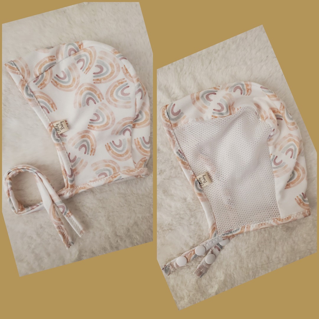 Pastel Rainbow Baby Pilot Hat-giddy Baby Hat-hat With Ties or Snaps ...