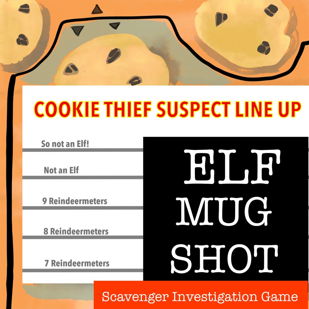 Elf Games, Printable Accessories, Elf Props: Christmas Mug Shot and ...