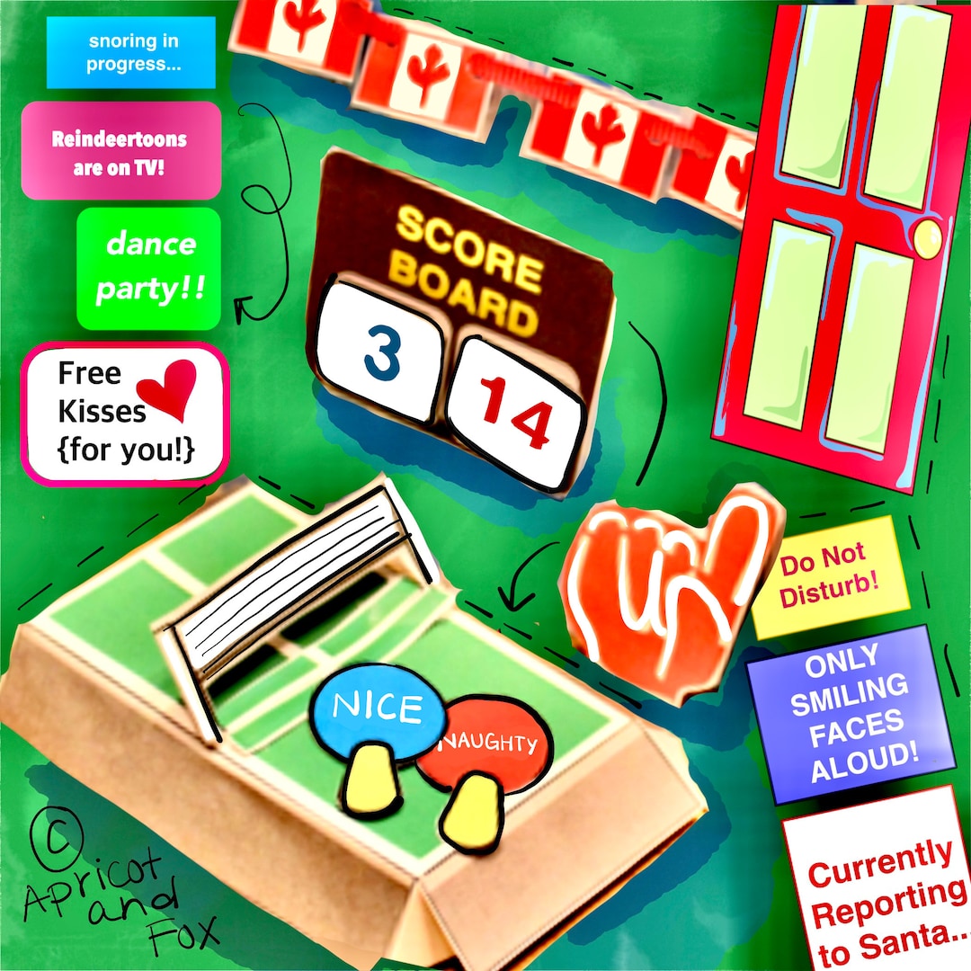 Elf Air Hockey & Ping Pong Table + Door Printable (PDF Download) - Etsy