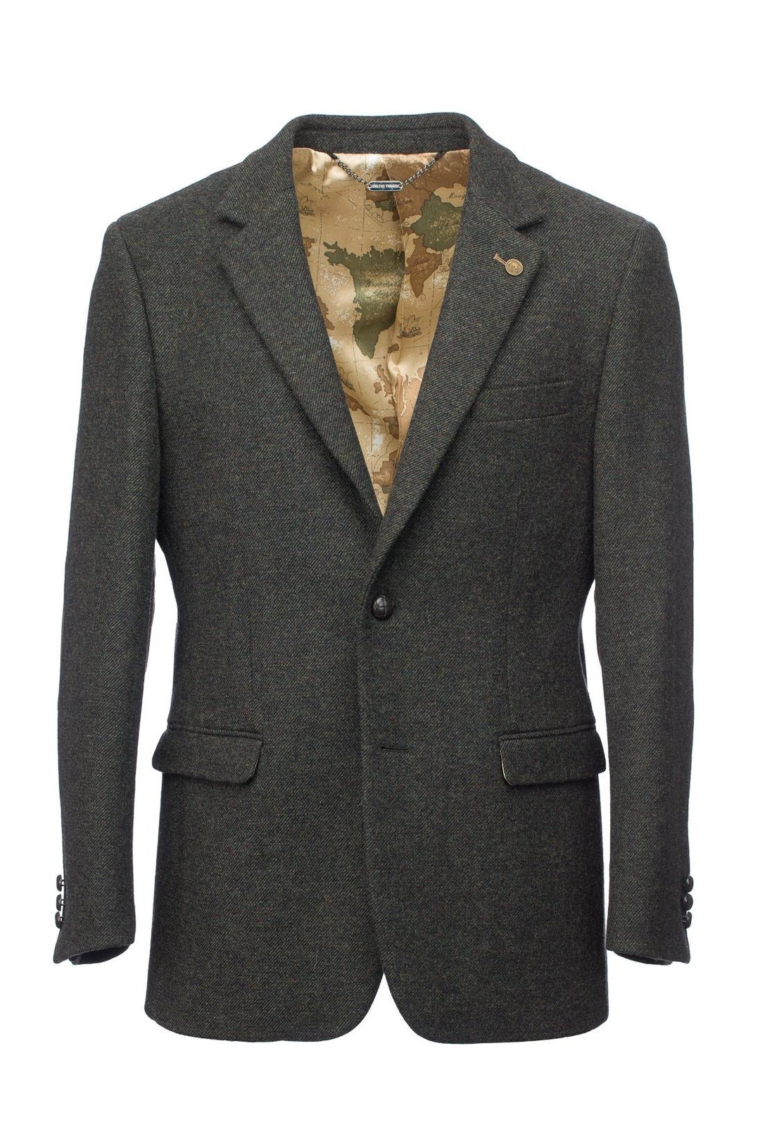 Celtic Tweed | James Stephens Light Green Tweed Poets Jacket | Men's ...