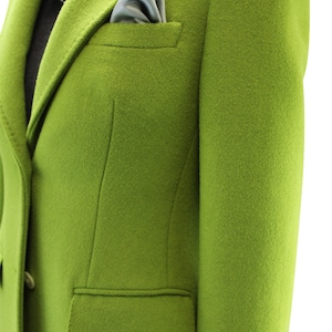 Ladies Lime Green Luxury Coat - Etsy