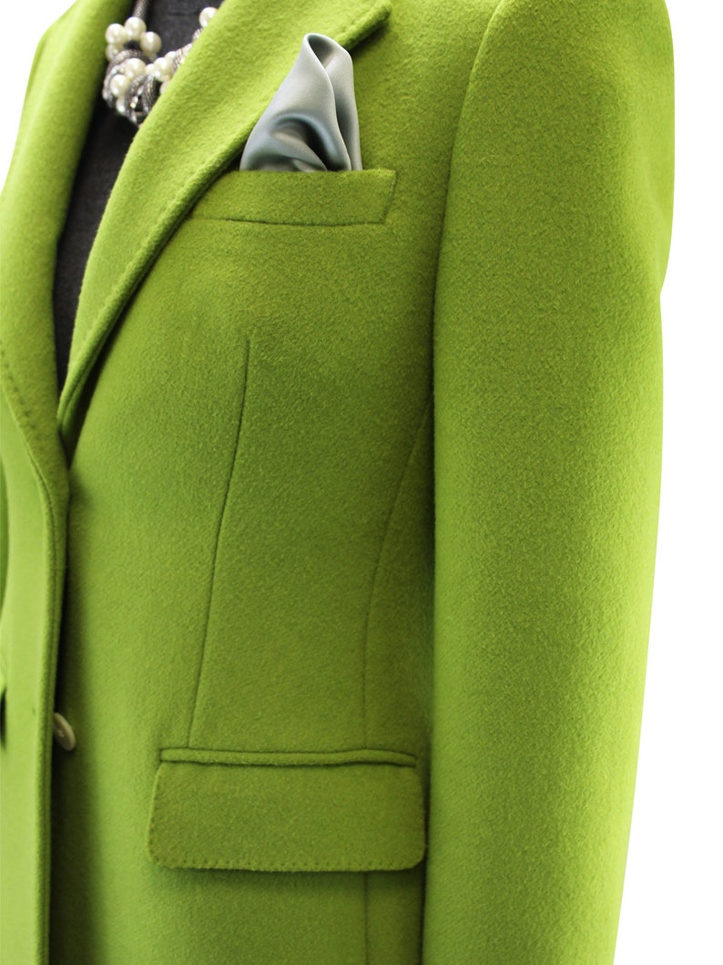 Ladies Lime Green Luxury Coat - Etsy
