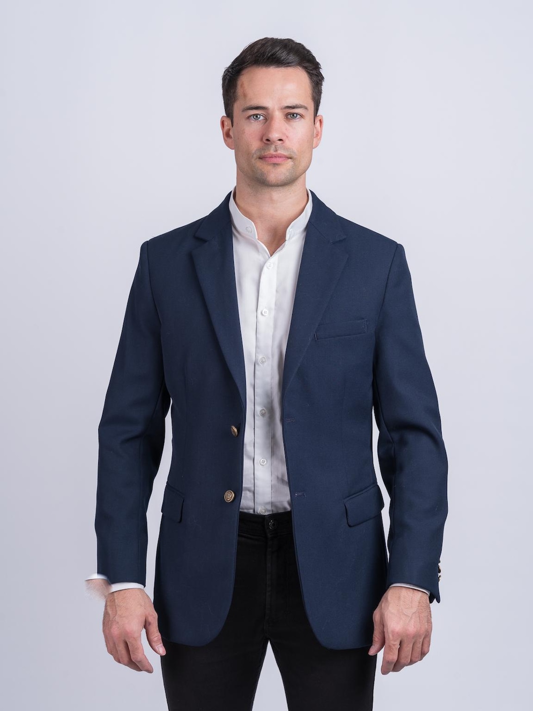 Celtic Tweed | Men's Navy Cuchulainn Navy Wool Blazer | Lightweight ...