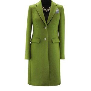 Ladies Lime Green Luxury Coat - Etsy