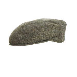 Green Donegal Tweed Flat Cap - Etsy