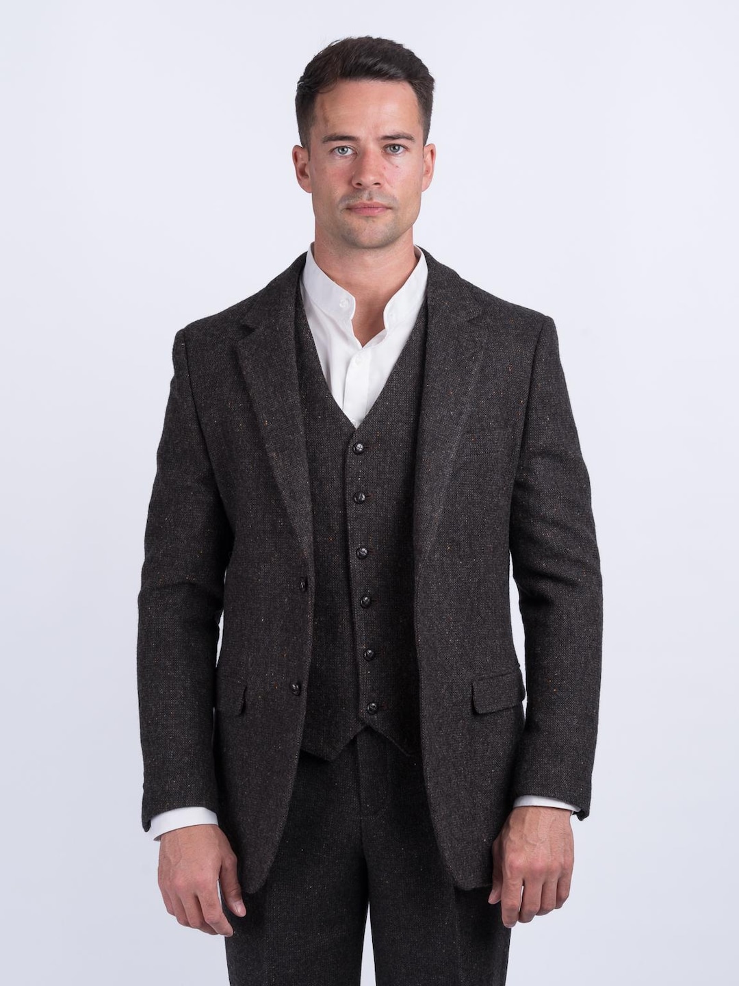 Celtic Tweed | James Stephens Brown Hopsack Tweed Poets Jacket ...