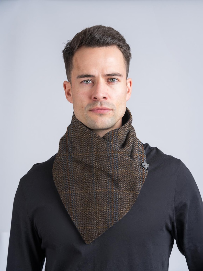 Celtic Tweed | Men’s Tweed Snood | Handmade Wool Neck Warmer | Gifts ...