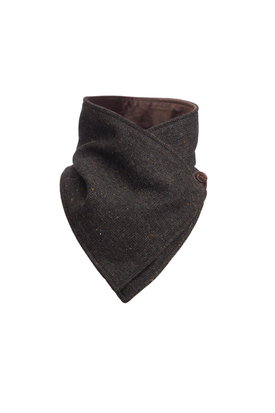 Celtic Tweed |brown Hopsack Tweed Snood |handmade Wool Neck Warmer ...