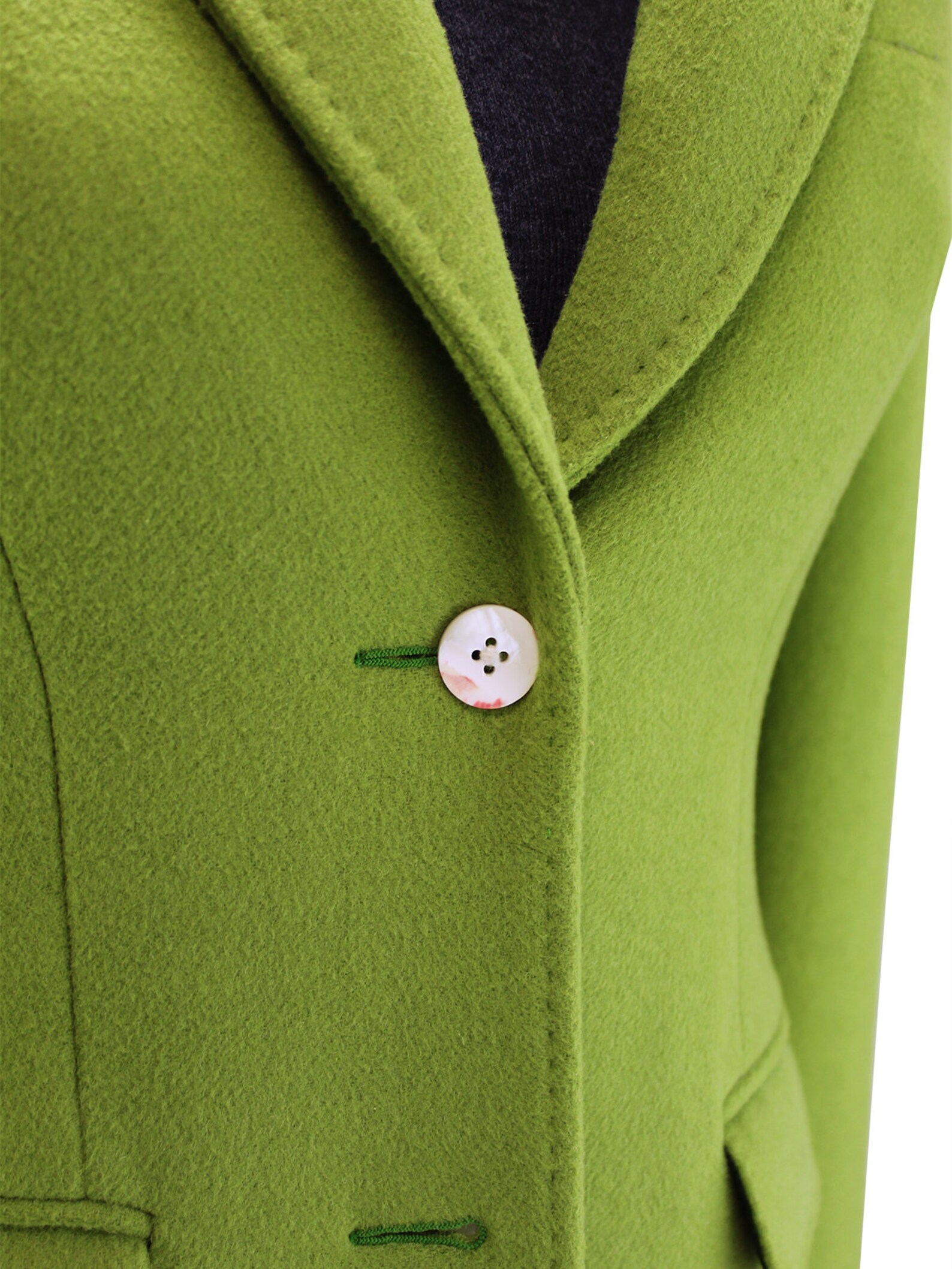 Ladies Lime Green Luxury Coat | Etsy